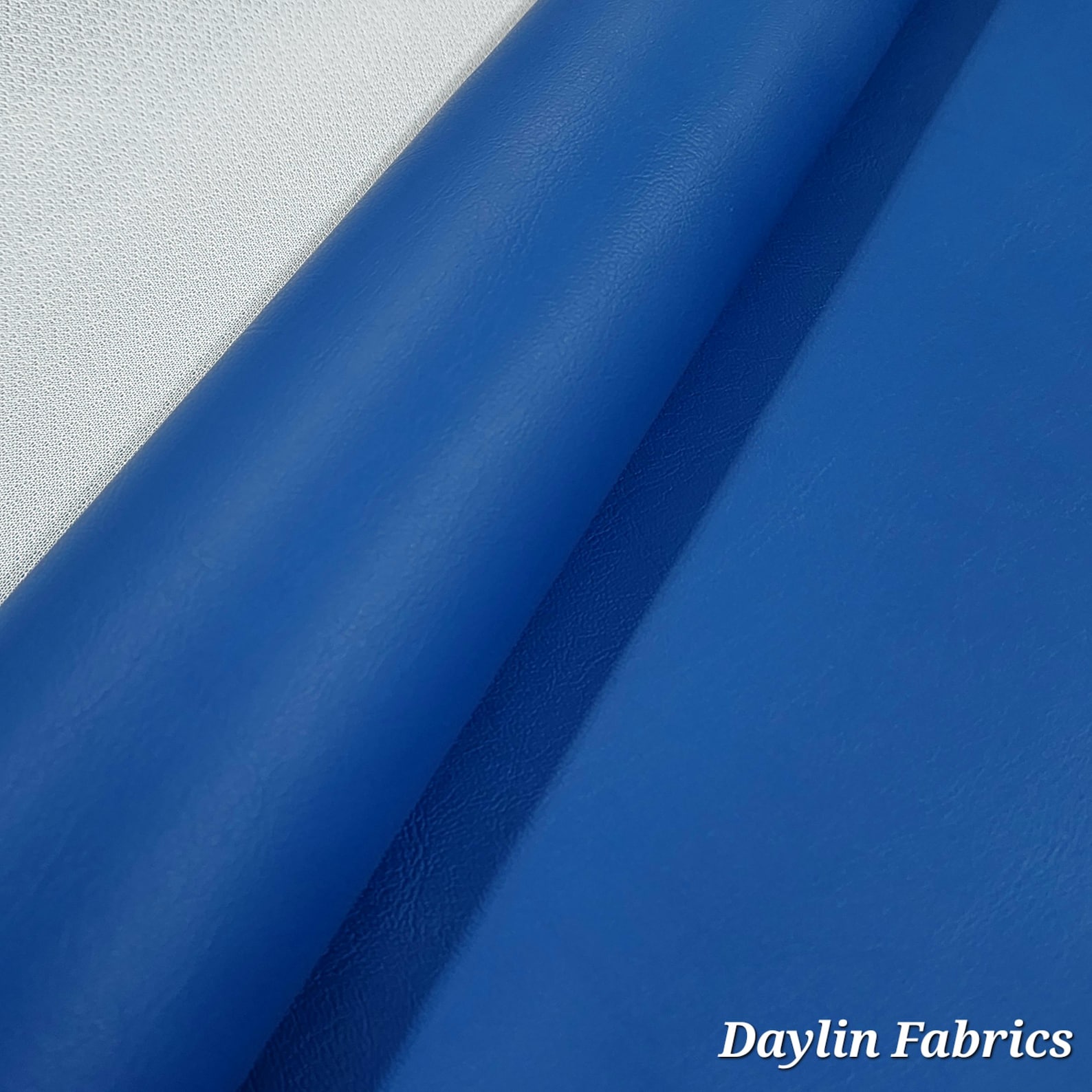 Royal Blue Marine Vinyl Fabric Sold by the Yard Vinyl Fabric Faux ...