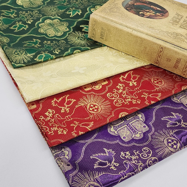 Liturgical Prayer Table Cloth Catholic Christian Catechesis Set of 4 ...