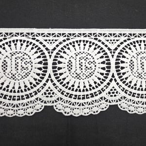 Marian Lace White Liturgical Trim Ending Fabric by the Yard Lace ...