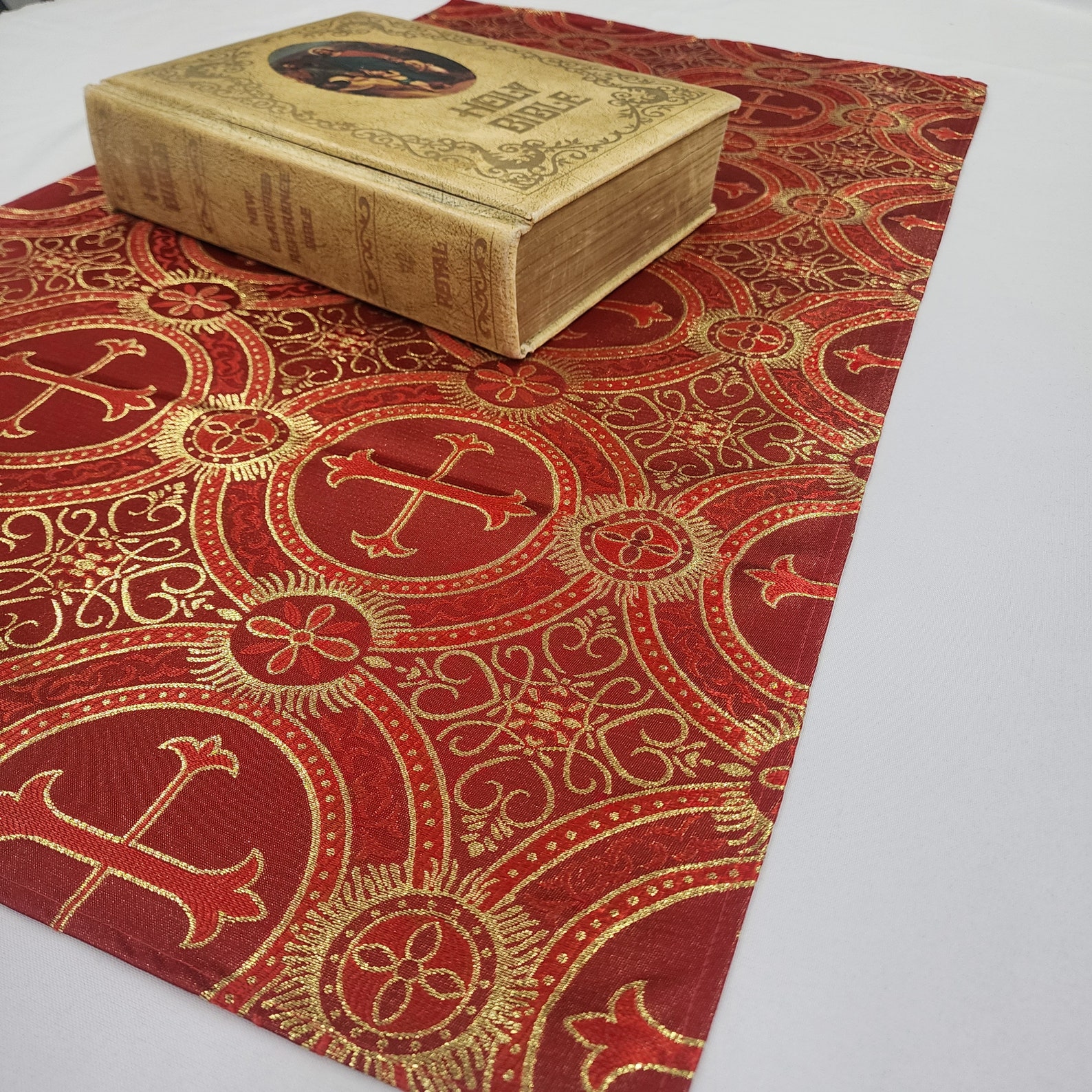 Red Gold Altar Liturgical Cloths Catholic Christian Catechesis 5 Sizes ...