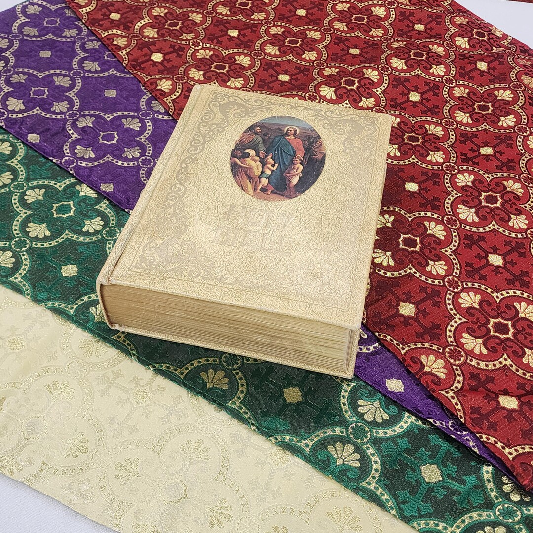 Liturgical Prayer Table Cloth Catholic Christian Catechesis Set of 4 ...