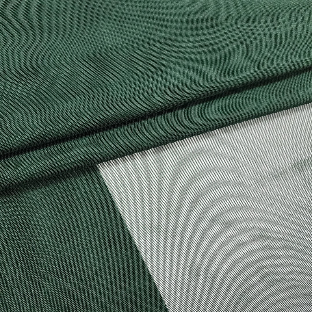 HUNTER GREEN Power Mesh - 4-way Stretch Mesh - Polyester/spandex Fabric ...