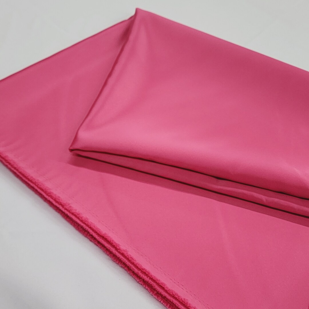 HOT PINK Japanese Heavy Dull Matte Bridal Satin Fabric by the Yard for ...