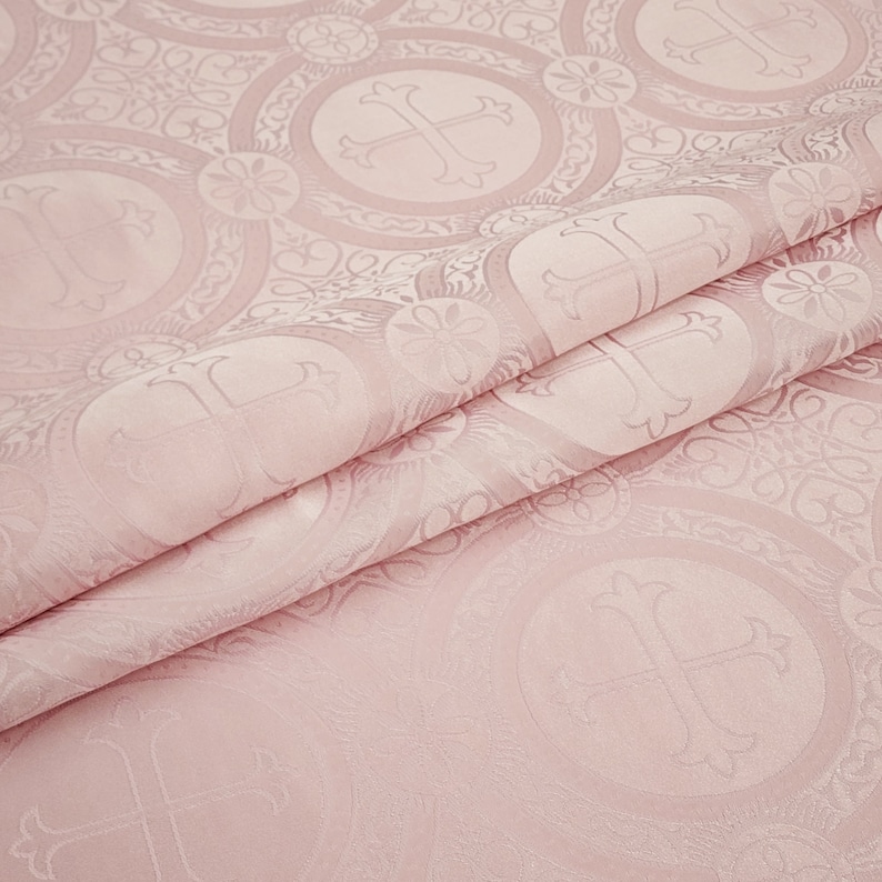 Light Pink Liturgical Fabric, Vestment,liturgical, Ecclesiastical ...