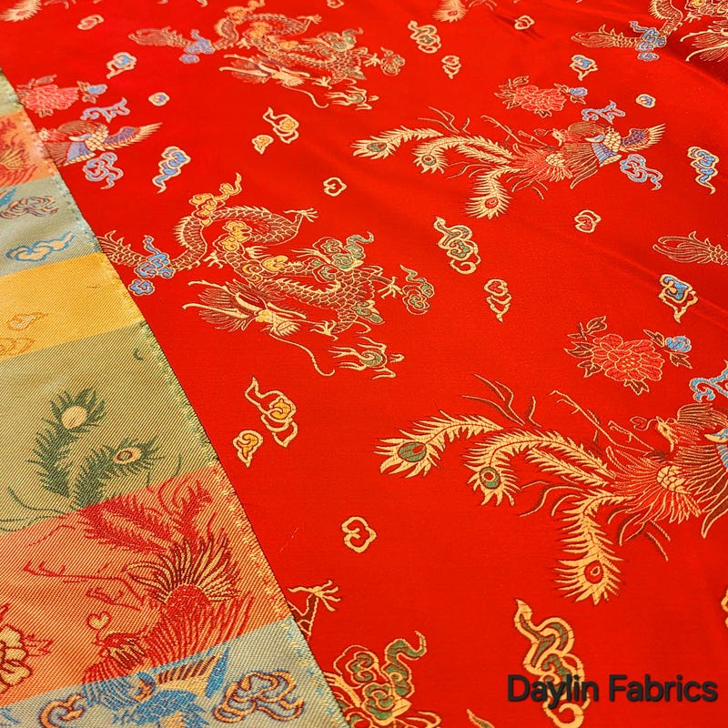 Chinese Silk Fabric - Etsy