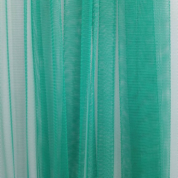 Emerald Green English Netting Fabric by the Yard Emerald | Etsy