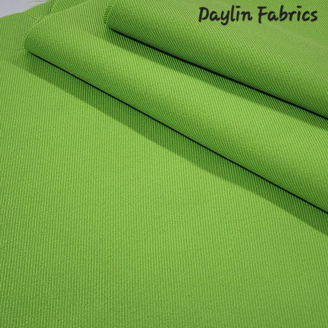 Light Green Polyester Gabardine Fabric by the Yard for Suits Overcoats ...