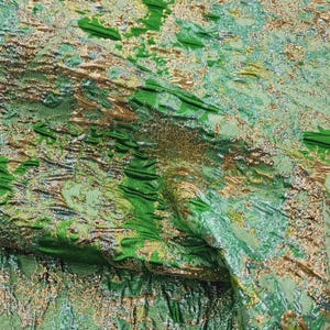 Emerald Green Colorful Crinkle Metallic Pattern Design Brocade Jacquard ...