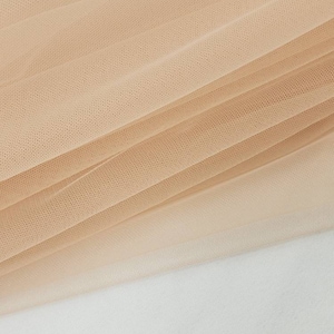 TAN Italian Tulle Luxury Fine Netting Tulle Fabric by the Yard for ...