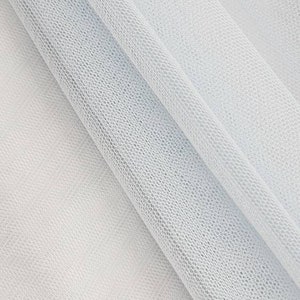 Light Blue English Netting Fabric by the Yard - Light Weight Net ...