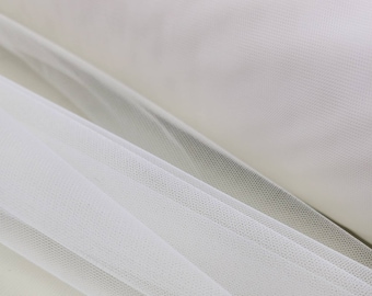 TAN Italian Tulle Luxury Fine Netting Tulle Fabric by the Yard for ...