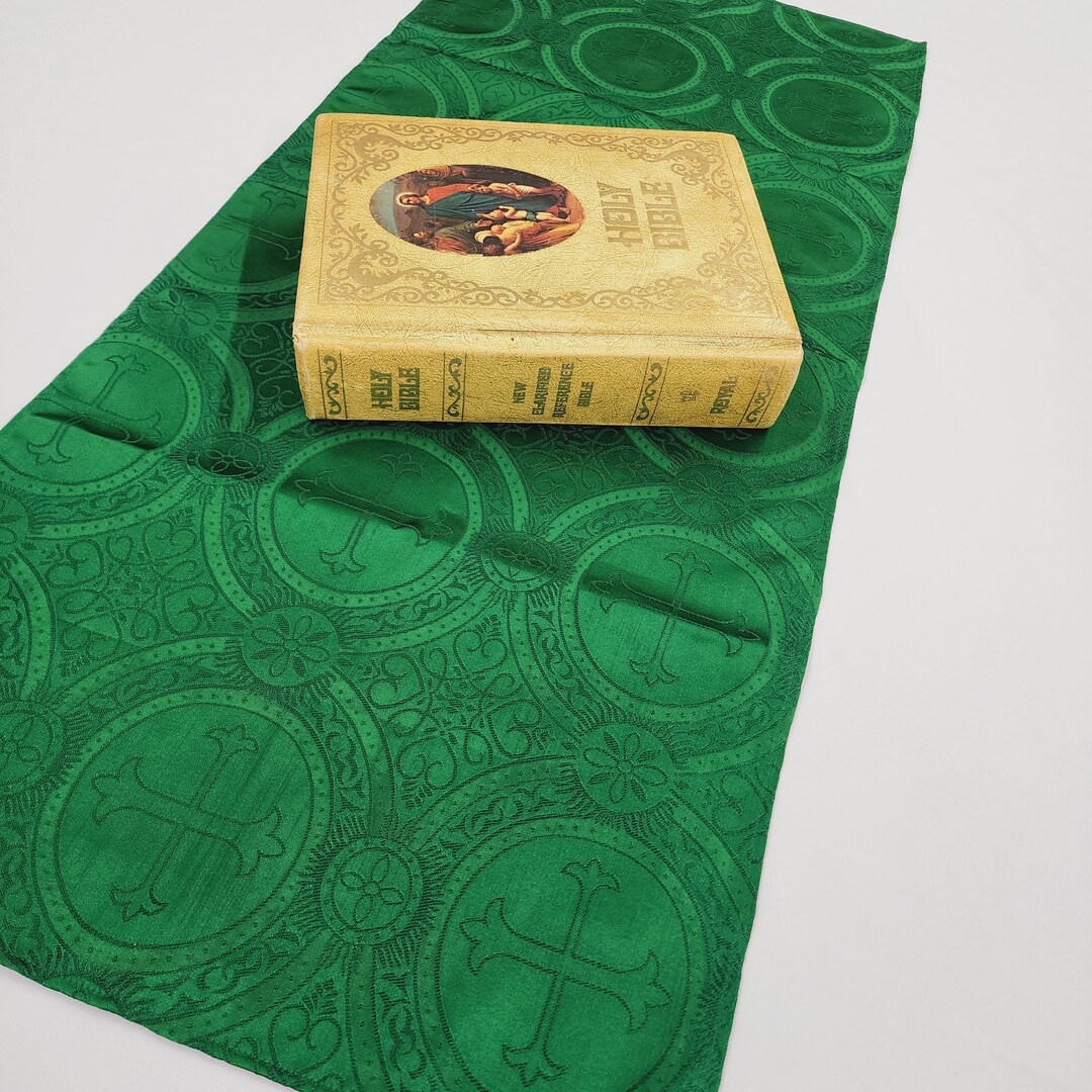 Emerald Green Liturgical Prayer Table Cloth Home Altar Catholic ...