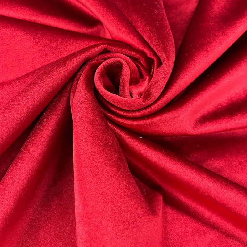 Silk Red Velvet Dress - Etsy