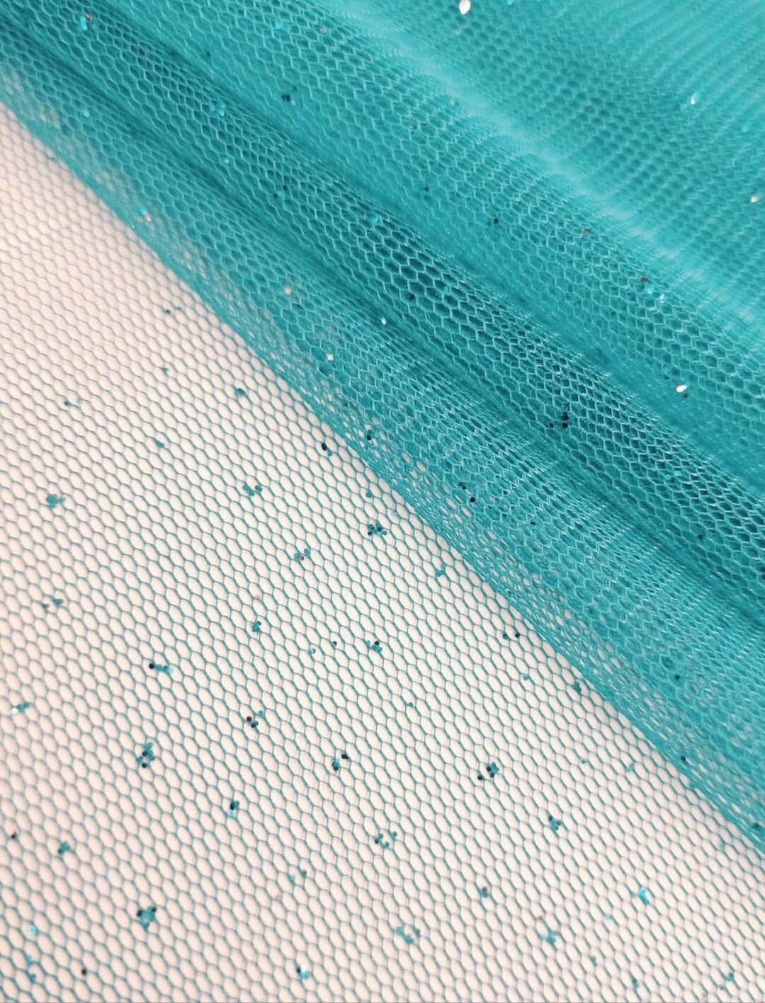 JADE Glitter Sparkle English Netting Tulle Fabric by the Yard - STYLE ...
