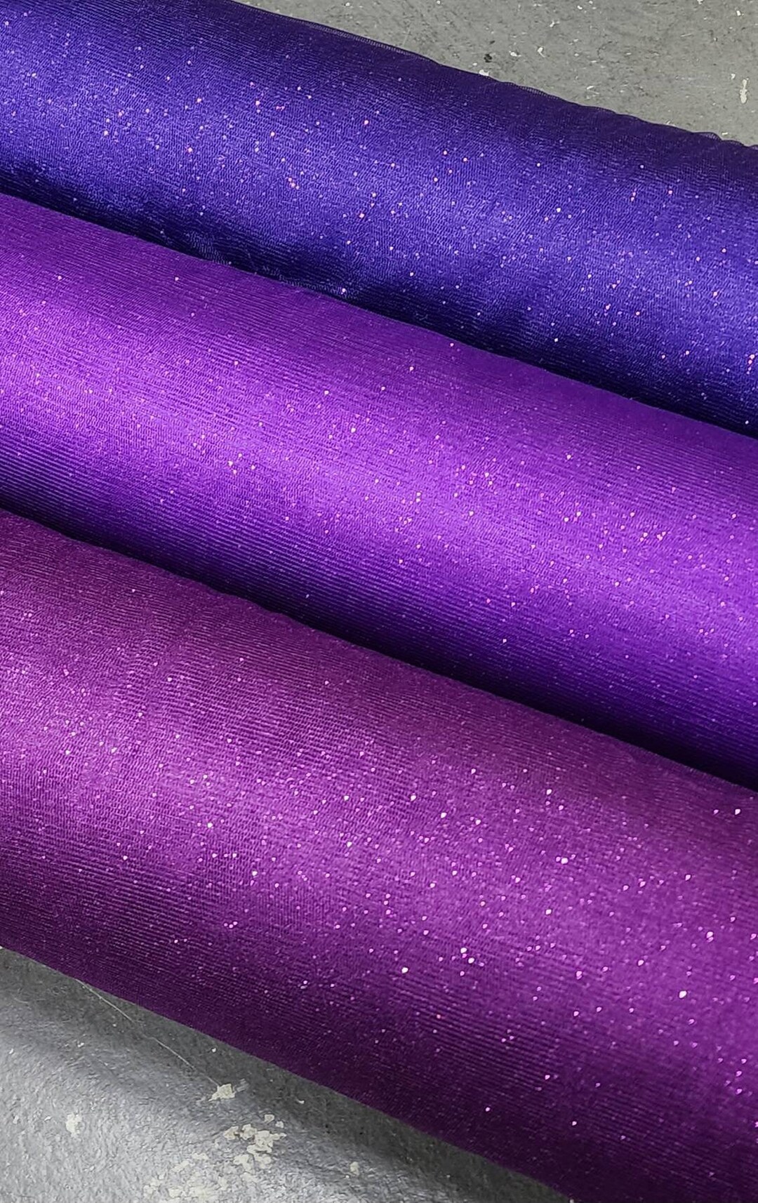 Purple - Violet - Orchid Glitter Tulle Fabric by the Yard for Bridal ...