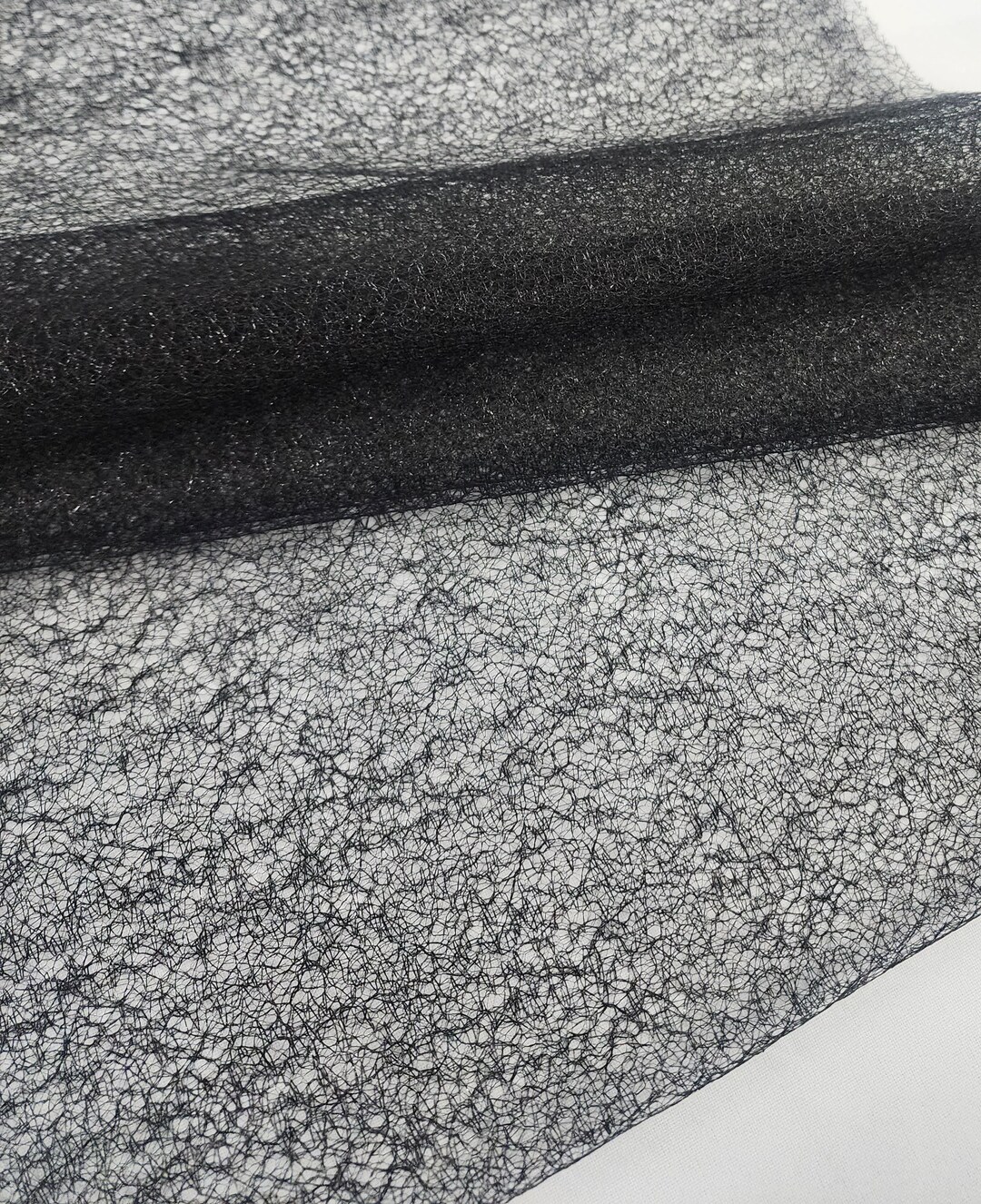 Swiss Black Metallic Susemi Tulle Fabric by the Yard for Veiling ...