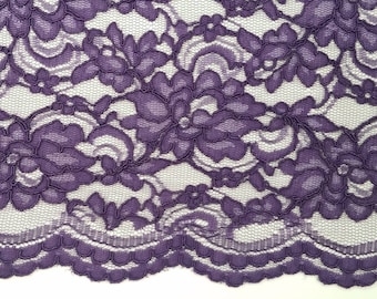 Purple Lace Fabric - Etsy