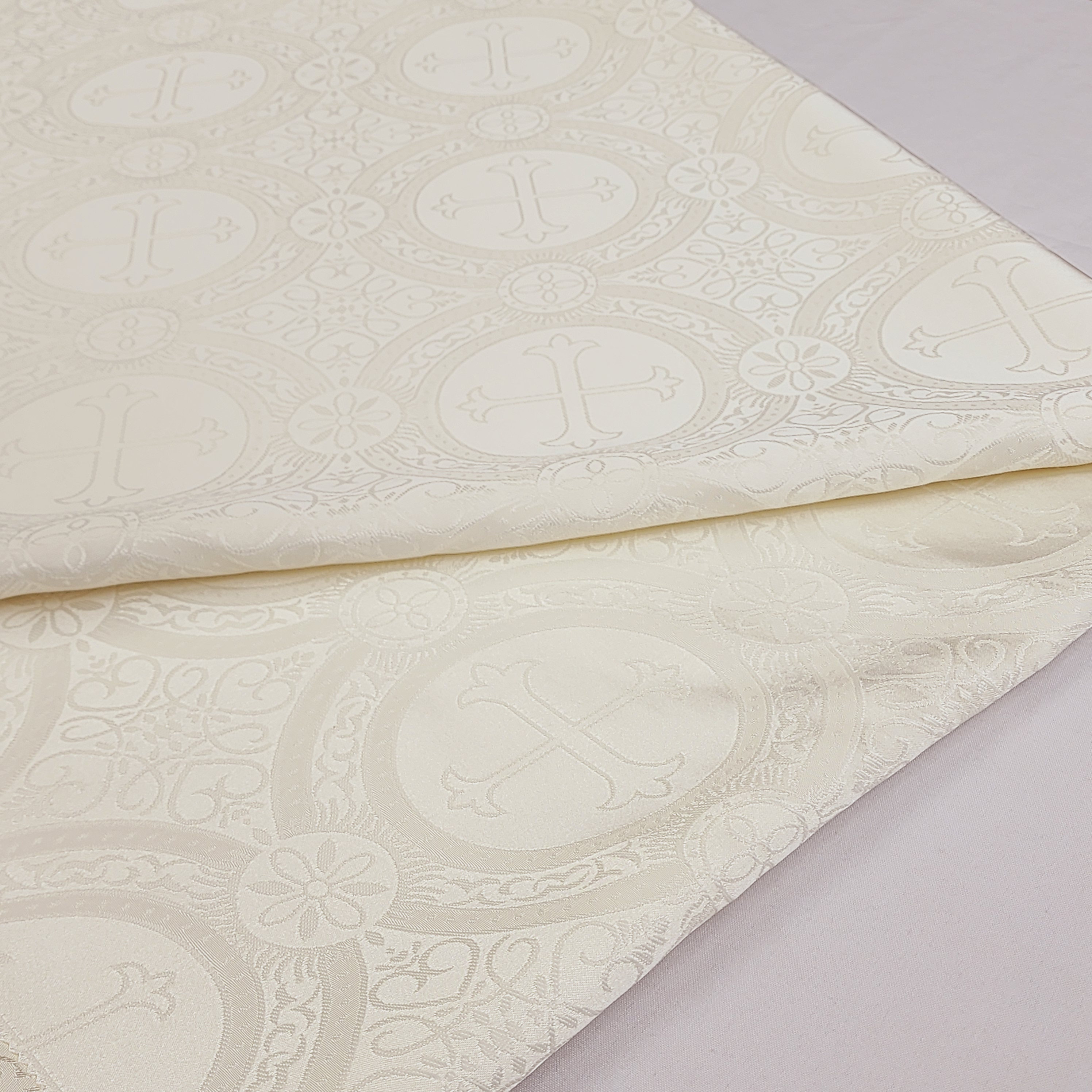 Off White Liturgical Brocade Fabric Sold by the Yard for Vestment ...
