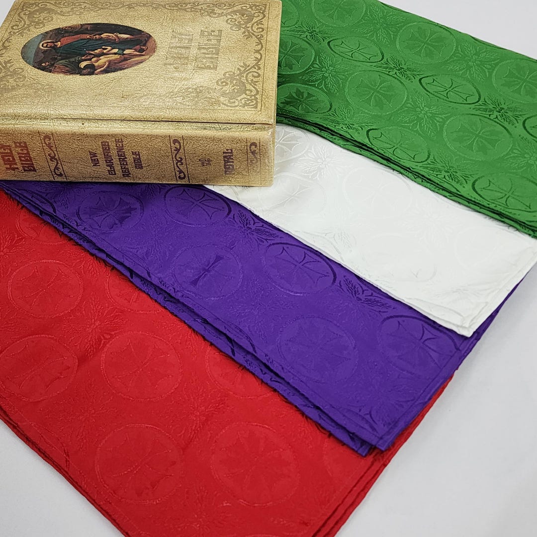 Liturgical Prayer Table Cloth Catholic Christian Catechesis Set of 4 ...