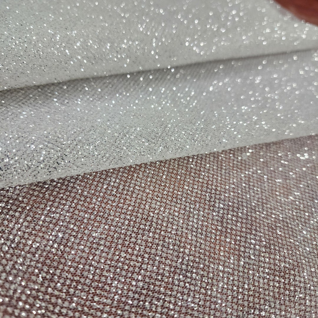 Light Ivory Glitter Tulle off White Sparkle Tulle Fabric by the Yard ...