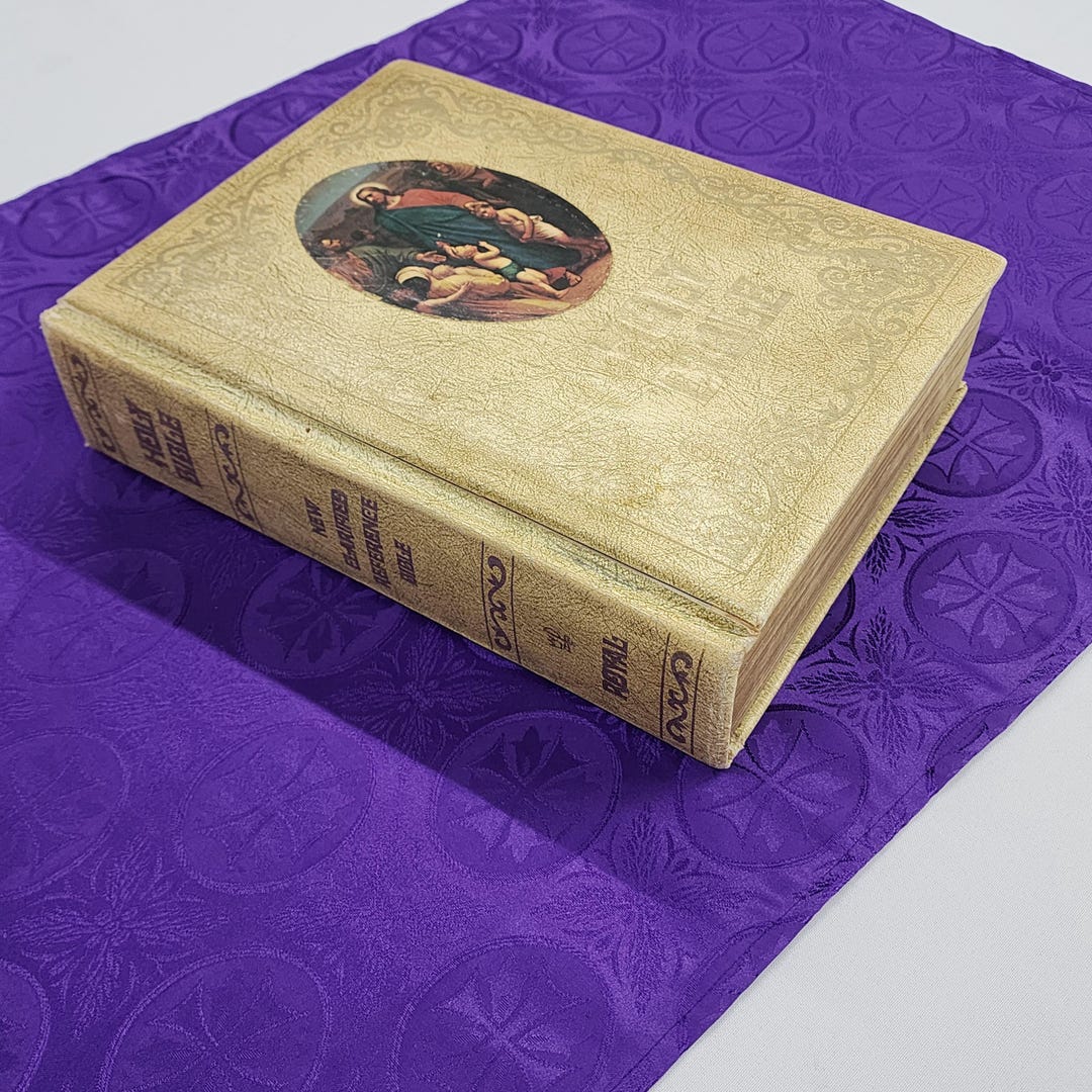 Liturgical Prayer Table Cloth Catholic Christian Catechesis Purple 5 ...