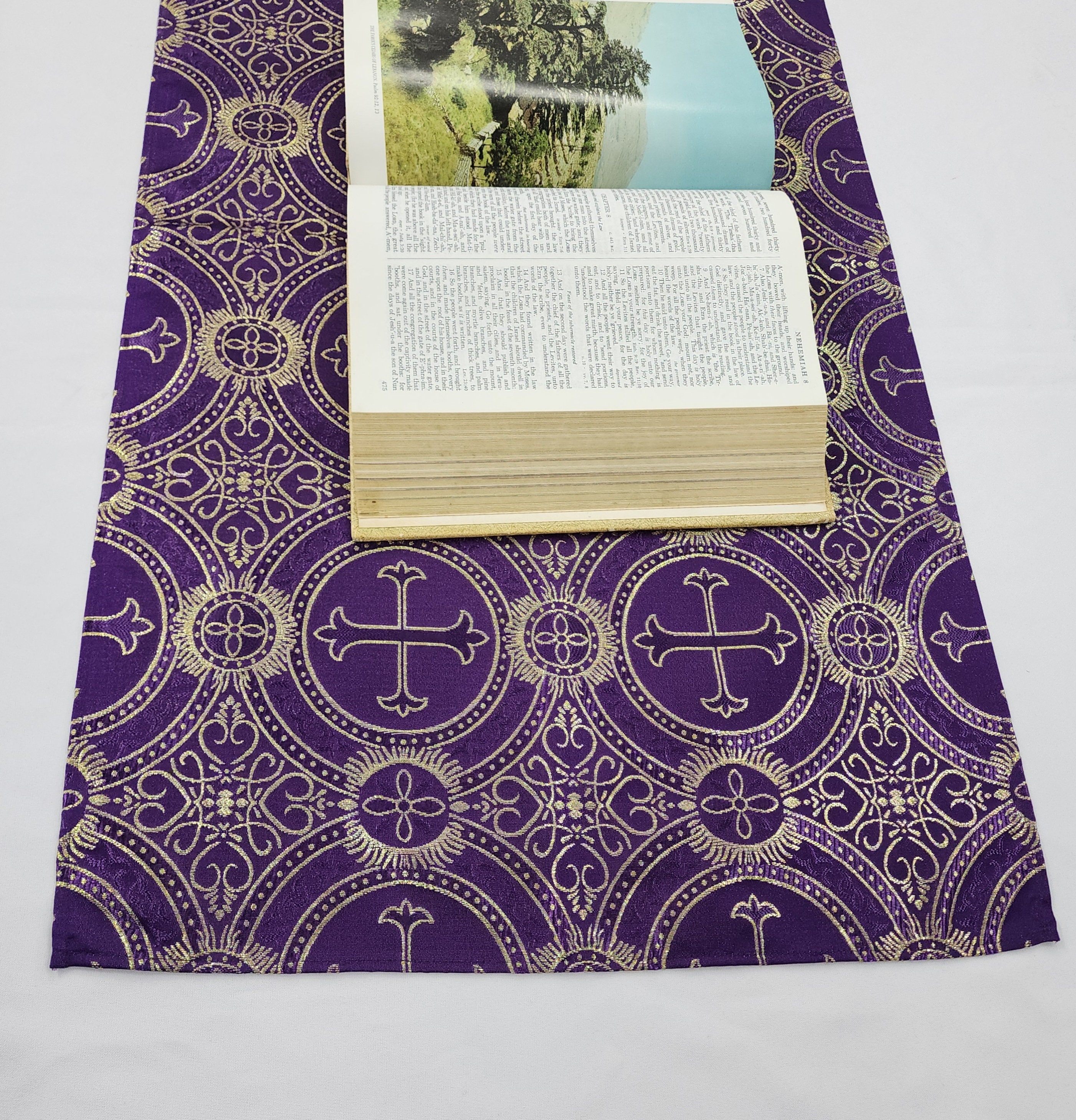 Purple Gold Altar Liturgical Cloths Catholic Christian Catechesis 5 ...
