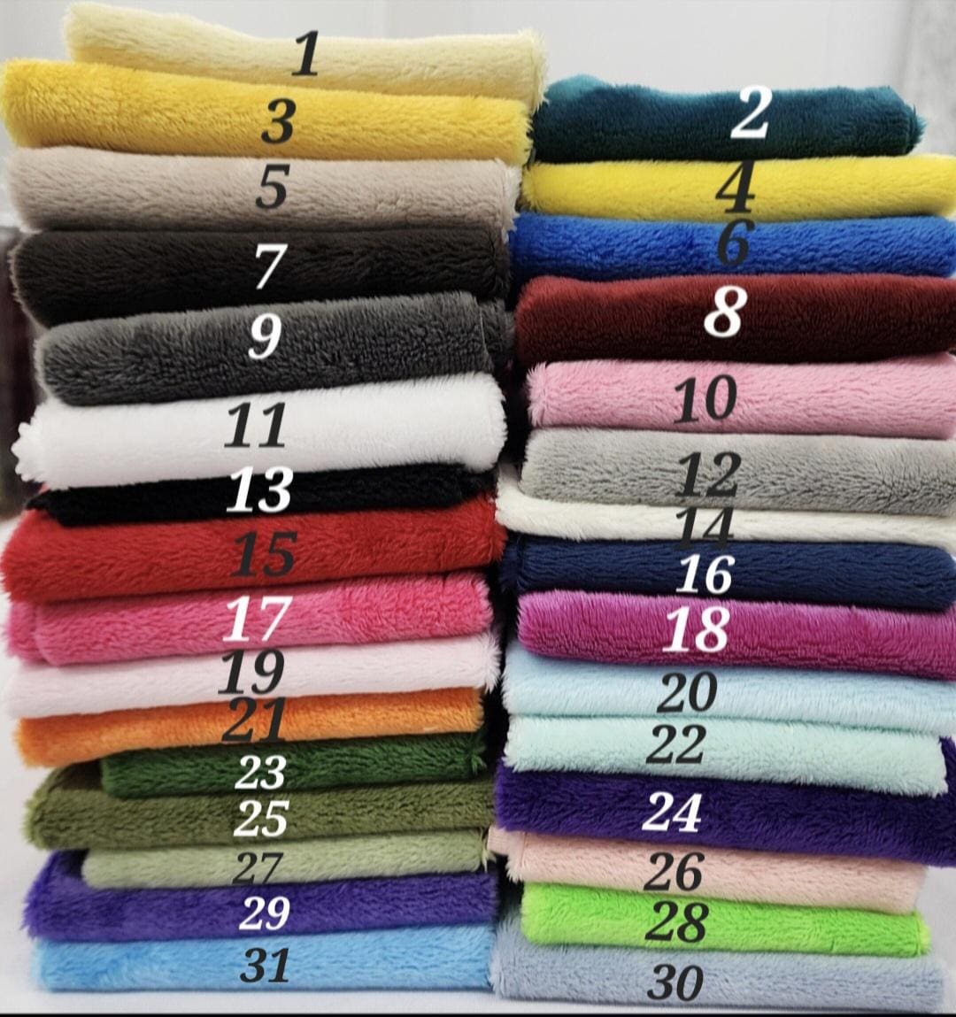 Solid Smooth Minky Fabric for Quilting Blankets Baby Pet Accessories ...
