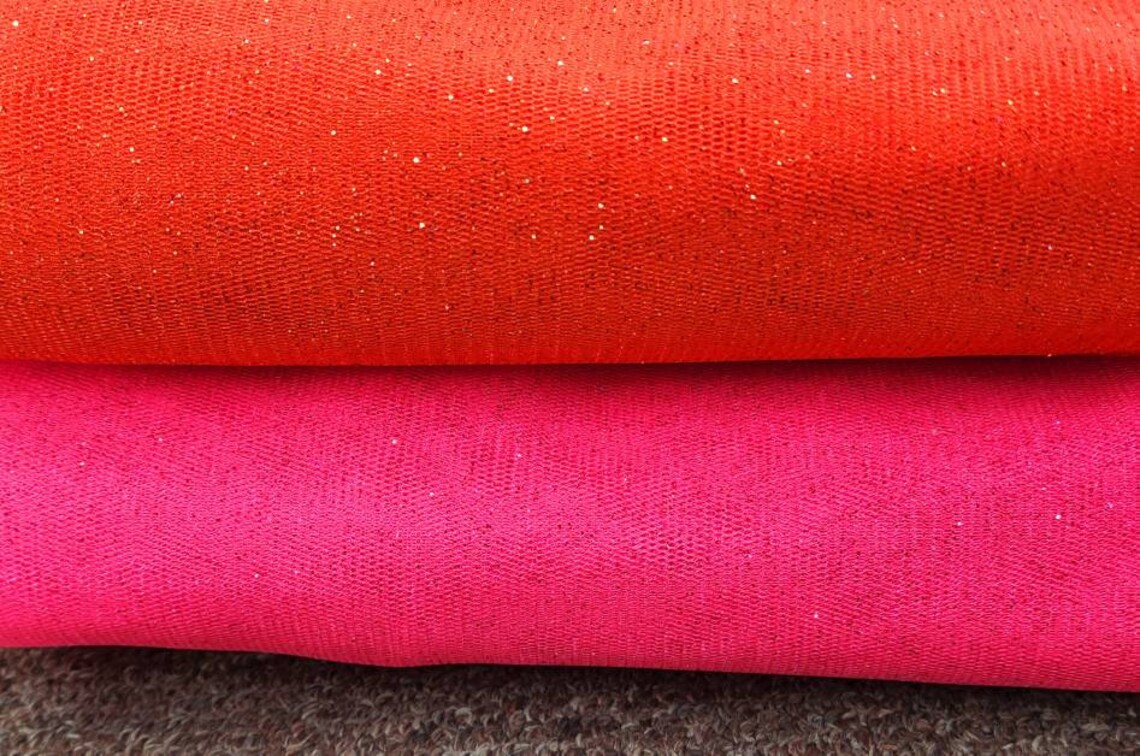 Neon Green Neon Fuchsia Neon Orange Glitter Tulle Sparkly | Etsy