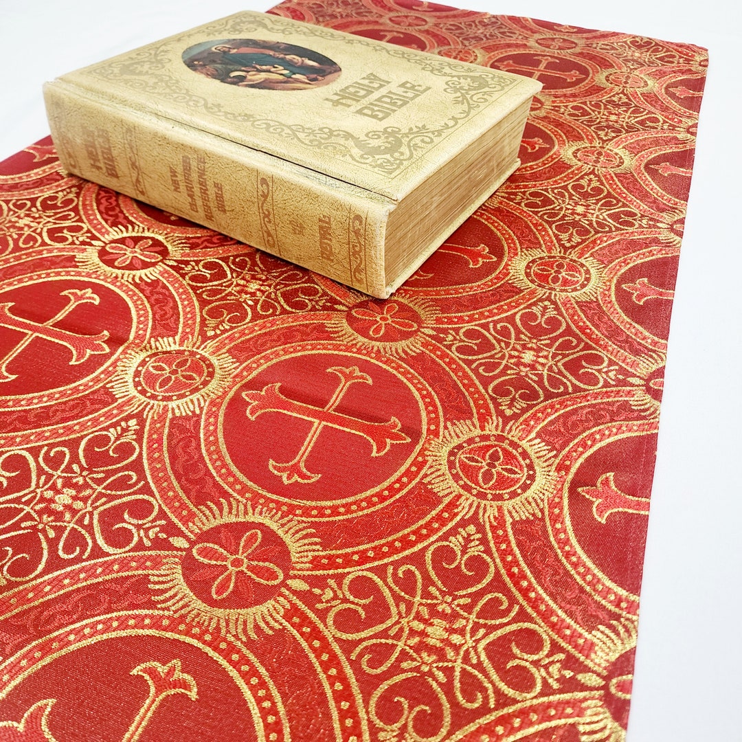 Red Gold Altar Liturgical Cloths Catholic Christian Catechesis 2 Sizes ...