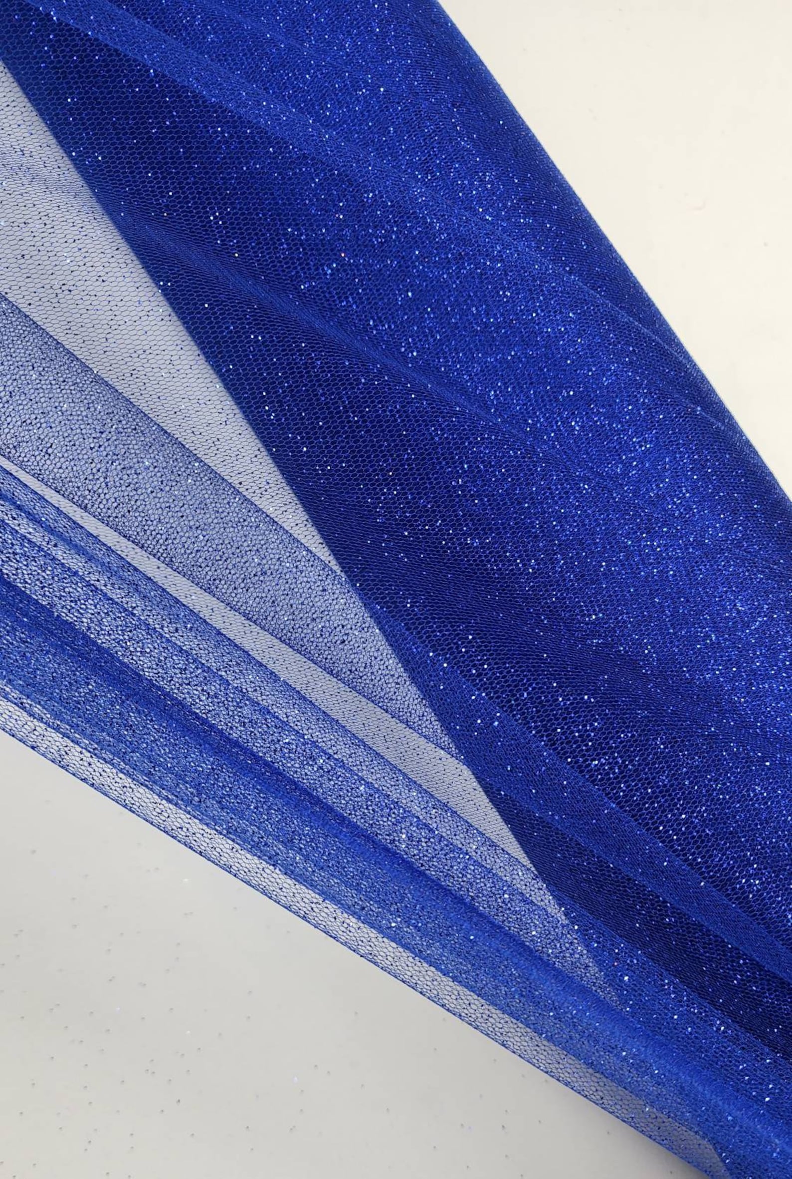 Royal Blue Glitter Tulle Royal Sparkle Tulle Fabric by the Yard for ...