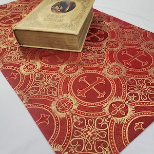 Red Gold Altar Liturgical Cloths Catholic Christian Catechesis 5 Sizes ...