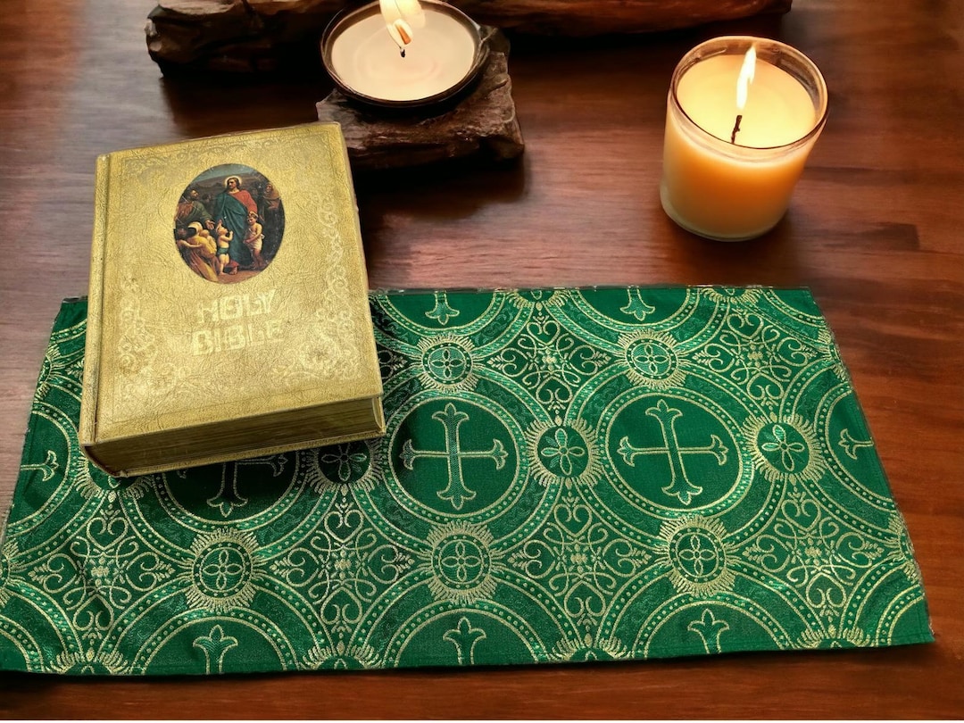 Emerald Green Gold Altar Liturgical Cloths Catholic Catechesis 6 ...