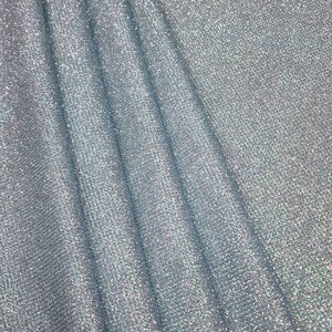 Light Aqua Blue Lurex Glitter Fabric - Glimmer - Shimmer Fabric - Light ...