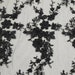 Sage Green Floral Embroidery With Beads and Sequins on Mesh Lace Fabric ...