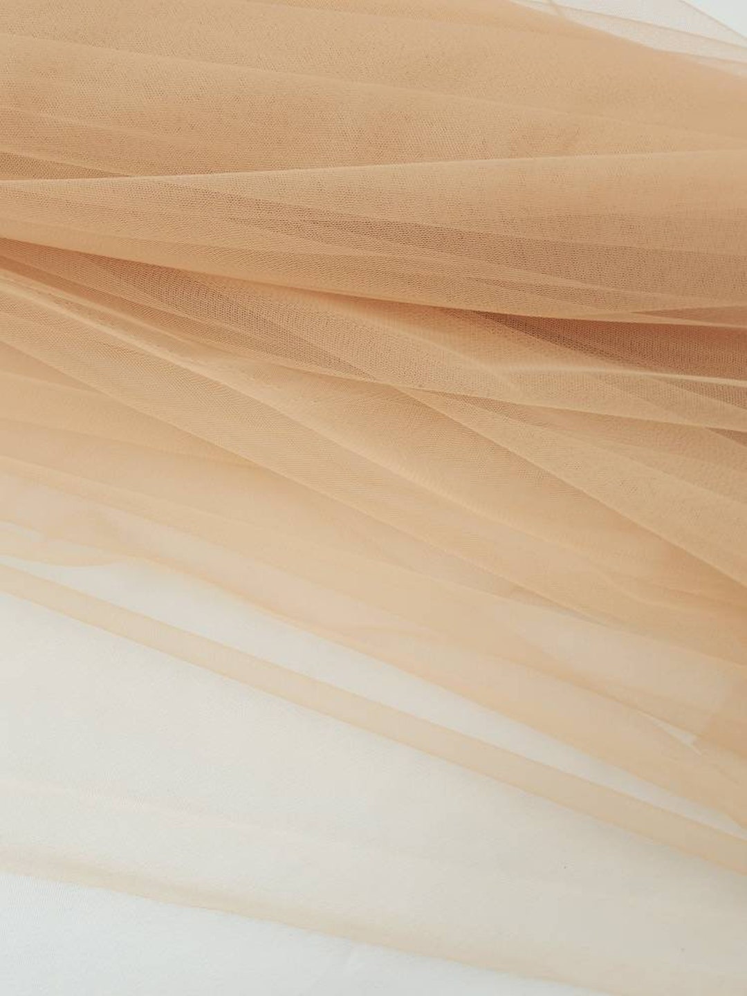 TAUPE Italian Tulle Luxury Fine Netting Tulle Fabric by the Yard for ...