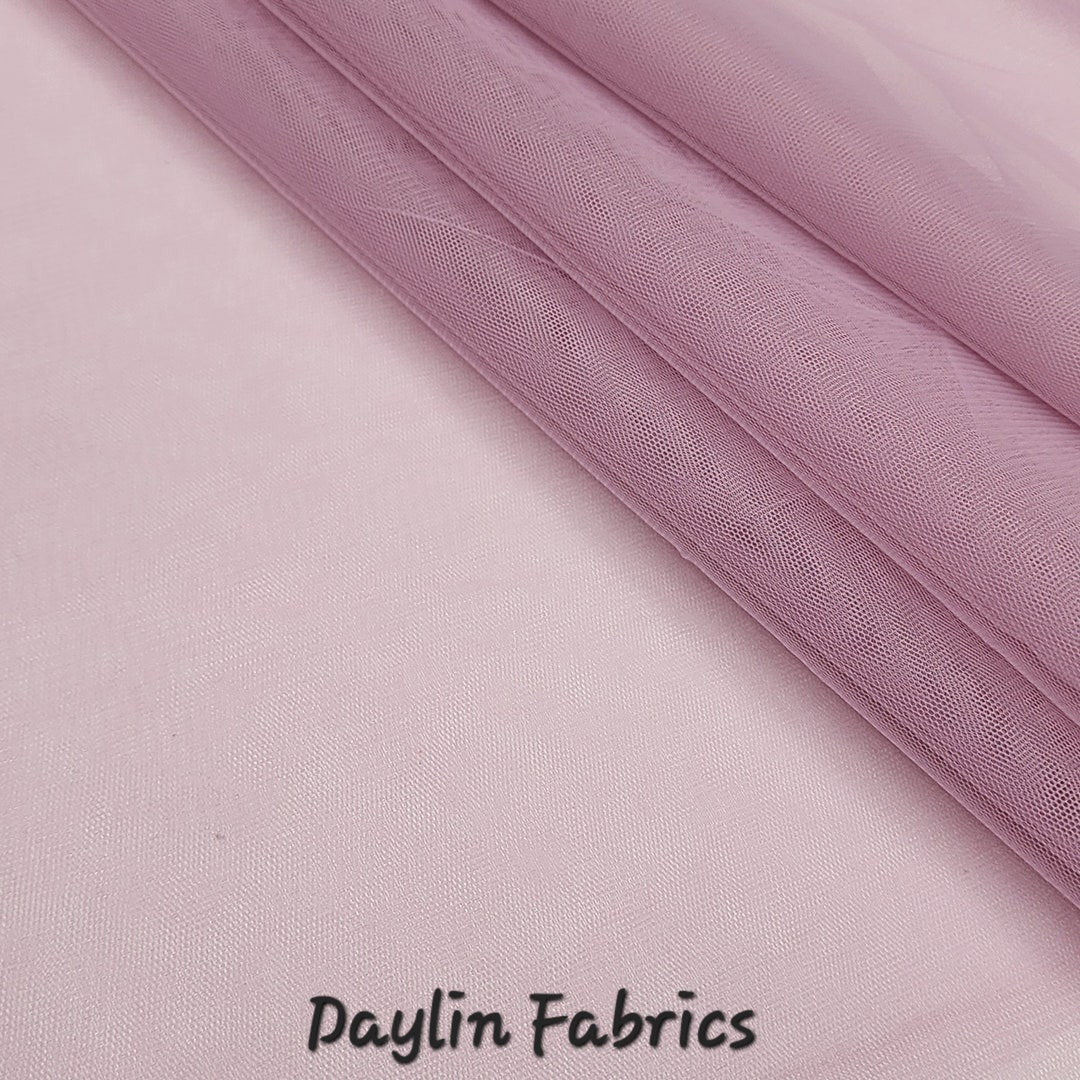 Dusty Rose Italian Tulle Luxury Fine Netting Tulle Fabric by the Yard ...