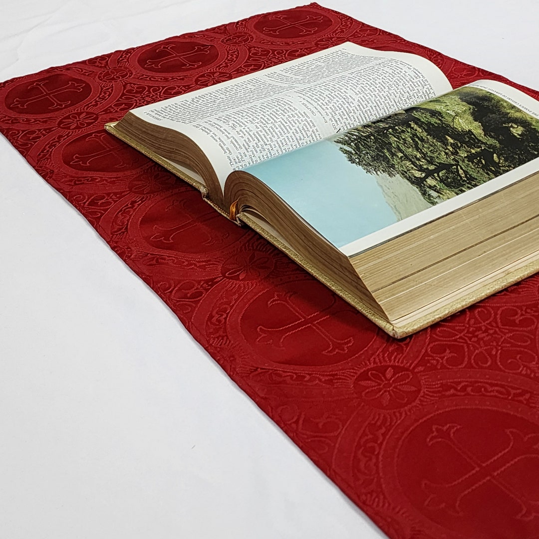 RED Liturgical Prayer Table Cloth Home Altar Catholic Christian 2 Sizes ...
