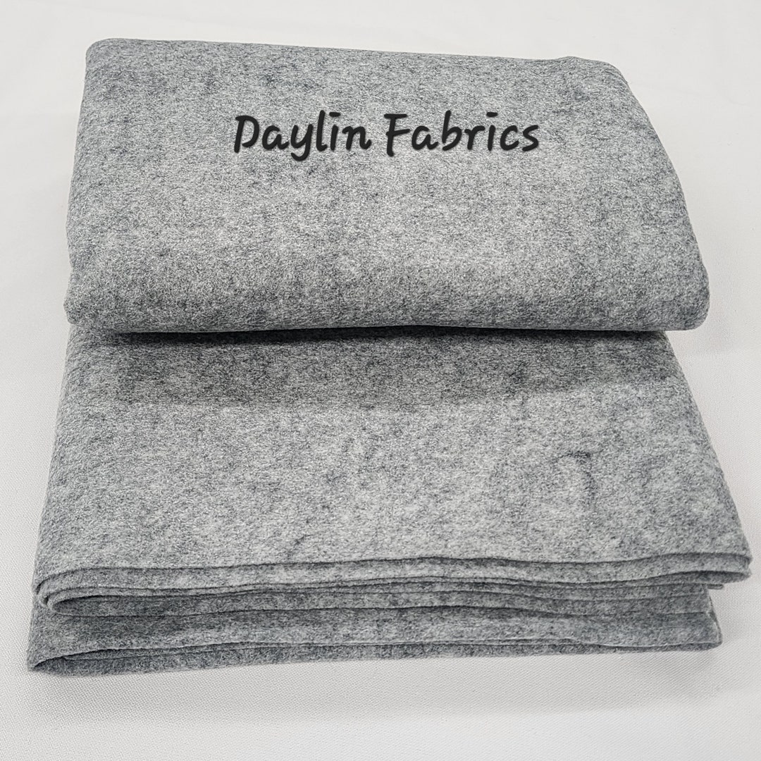 HEATHER GRAY 72 Acrylic Felt Fabric by the Yard & Bolt, High Quality ...
