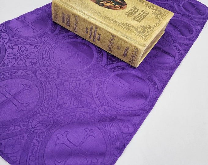 Altar Cloth Catholic Christian Home White Cotton With Cross Lace or ...