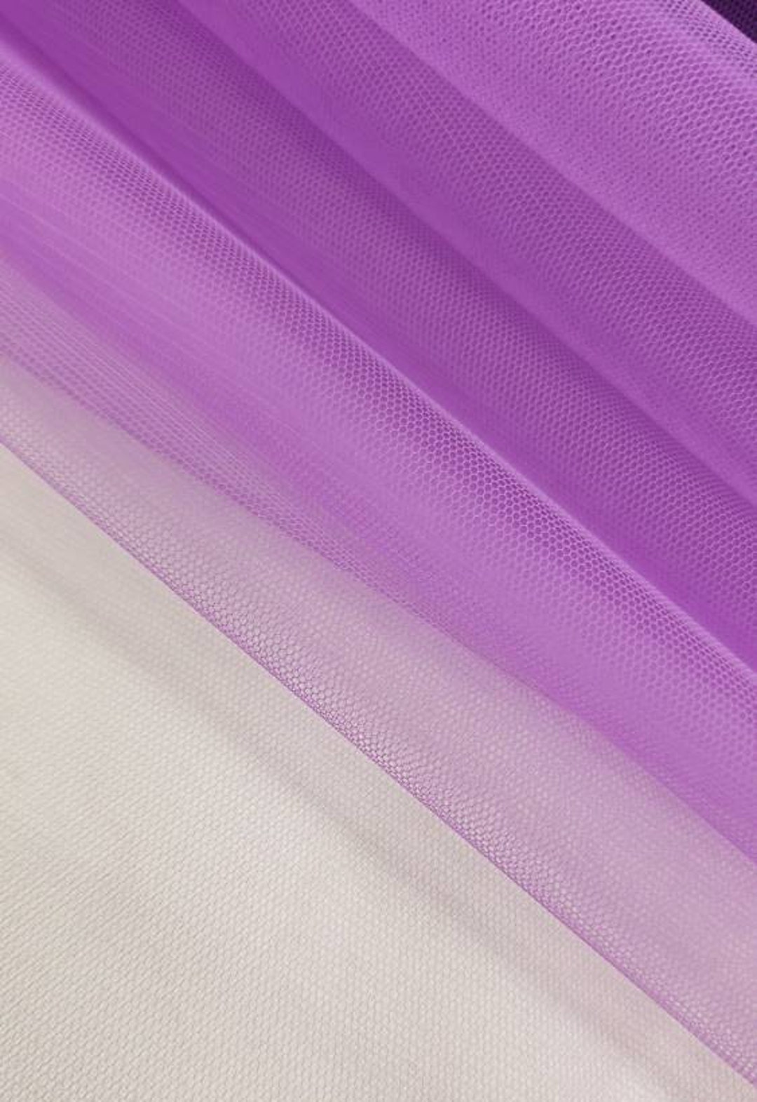 ORCHID Italian Tulle Luxury Fine Netting Tulle Fabric by the Yard for ...
