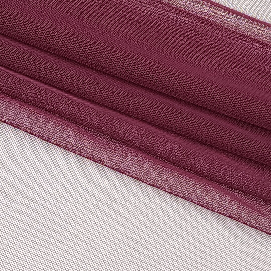 Burgundy English Netting Fabric by the Yard, 58/60wide, Sheer Mesh ...