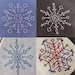 8 Six-sided Blackwork Snowflakes - Etsy