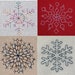 8 Six-sided Blackwork Snowflakes - Etsy