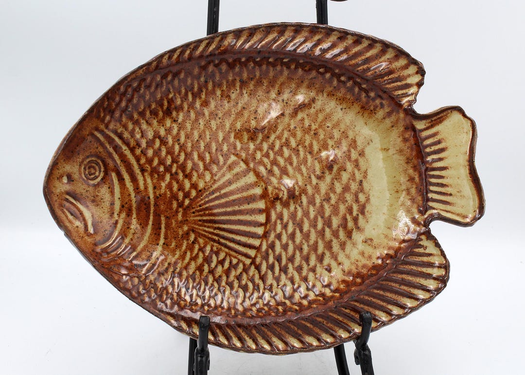 Stoneware 'fish' Platter - Etsy