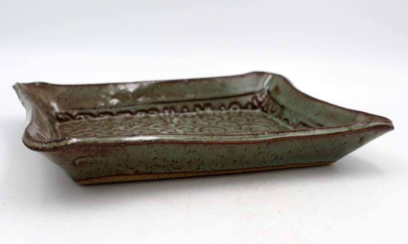 Hand Built Stoneware Tray - Etsy