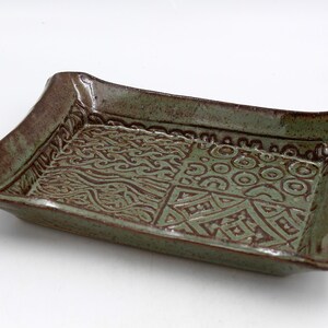 Hand Built Stoneware Tray - Etsy