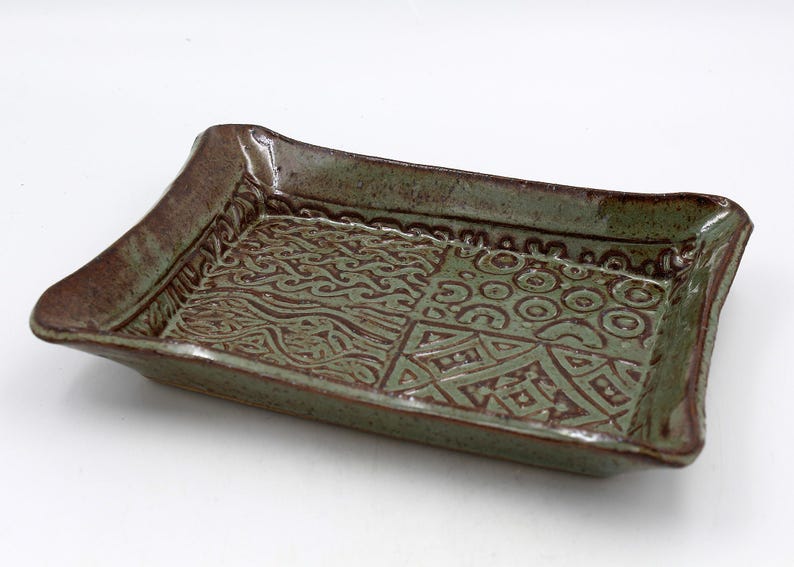 Hand Built Stoneware Tray - Etsy