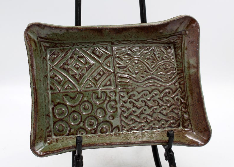 Hand Built Stoneware Tray - Etsy