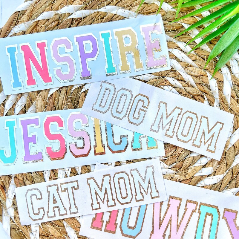 Varsity Letter Decal - Etsy