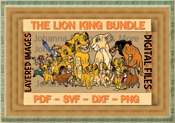 The Lion King Bundle /png Svg Dxf Pdf Images Great for - Etsy